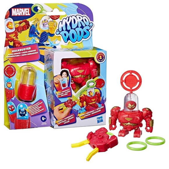 Marvel | Toys | Hydro Pods Marvel Hulkbuster Aqua Armor Mech Suit ...